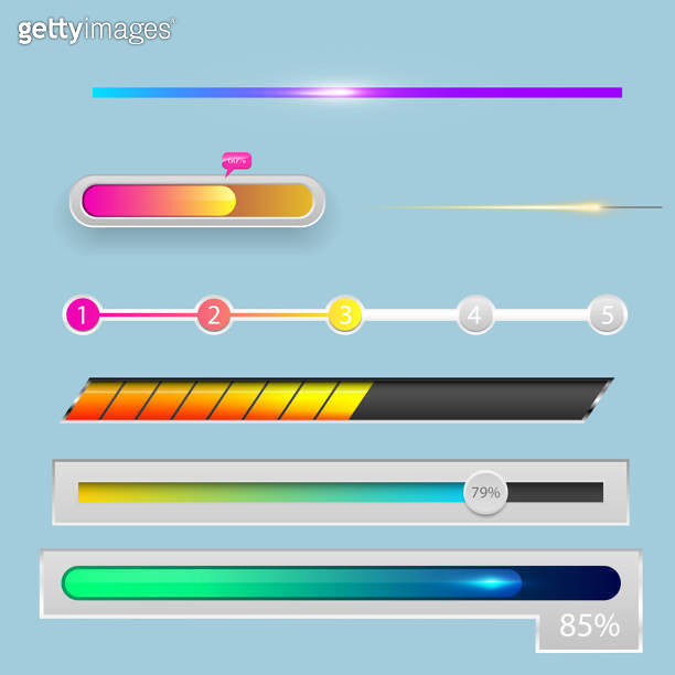 Progress Loading Bar Indicators Download Progress Ui Ux Web Interface