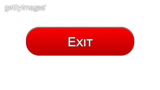 Exit Web Interface Button Red Color Application Log Out Internet
