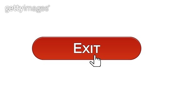 Exit Web Interface Button Clicked With Mouse Cursor Win Red Color Log