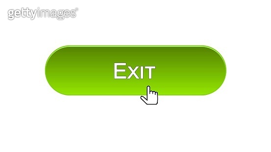 Exit Web Interface Button Clicked With Mouse Cursor Green Color Log