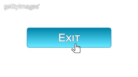 Exit Web Interface Button Clicked With Mouse Cursor Blue Color Log