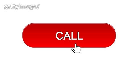 Call Web Interface Button Clicked Mouse Cursor Red Color Technical