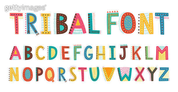 Cute alphabet font. Uppercase and lowercase doodle Letters, numbers ...