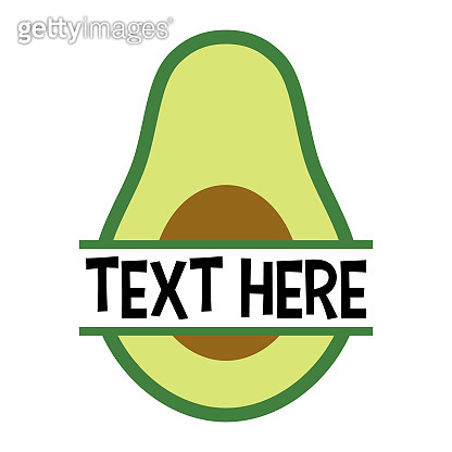 Vector Avocado Name Frame on White Background (1350536776) 일러스트, 무료 ...