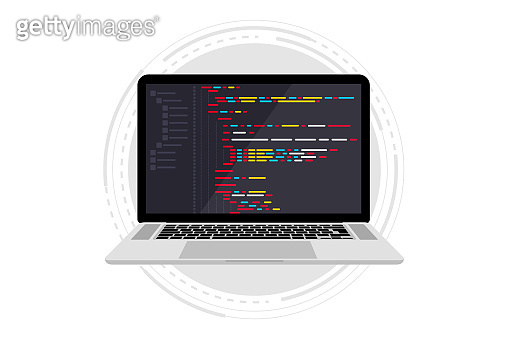 Programming Language And Program Code On Screen Laptop Programming Coding Php Html C Css 