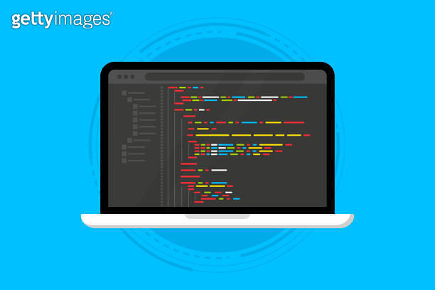 Programming Language And Program Code On Screen Laptop Programming Coding Php Html C Css 