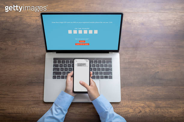 Woman Hand Enter A One Time Password For The Validation Process Mobile Otp Secure Verification