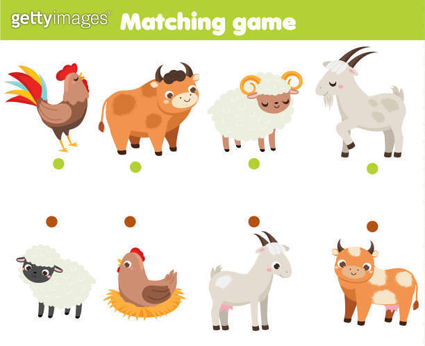 Matching game. Educational children activity. match male and female ...