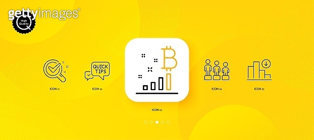 Decreasing graph, Equality and Quick tips minimal line icons. For web application, printing ...