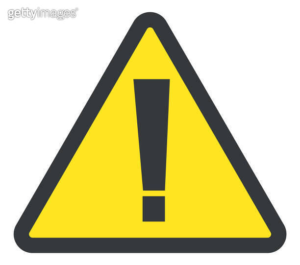 Exlamation Point In Yellow Triangle Attention Sign Caution Symbol