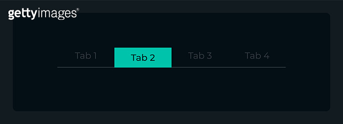 Active Second Tab In Menu Row Ui Element Template 1451824919 게티이미지뱅크