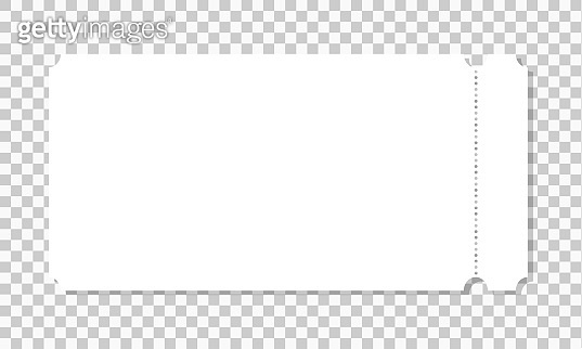 Ticket mockup. Empty paper lottery template. Blank entry or seating card for event, concert ...