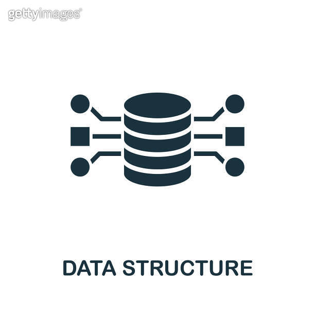 Data Structure icon. Simple element from data organization collection. Filled Data Structure ...