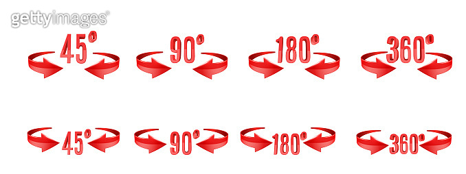 3d Curve Arrows And Rotation Angle Degrees Sing 1394038872 일러스트 무료 일러스트 아이콘 무료 아이콘 게티이미지뱅크