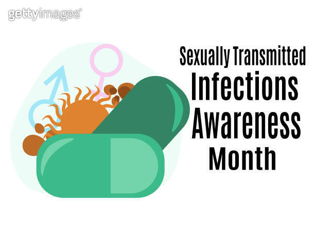 Sexually Transmitted Infections Awareness Month, Idea for a horizontal ...
