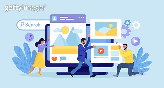 Ui And Ux Designers Creating Functional User Interface For Websites And
