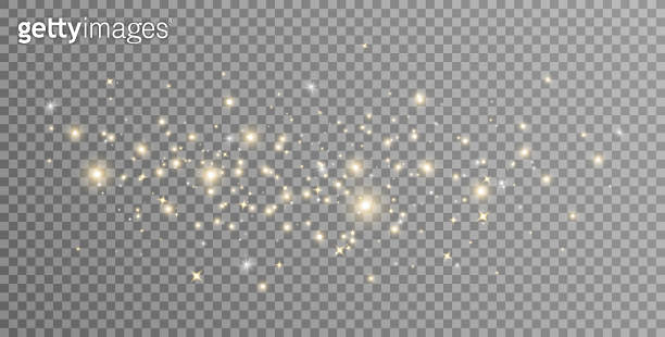 Glitter golden light background. Sparkle golden bokeh. Twinkle stars. Fairy bulb. Shine luxury ...