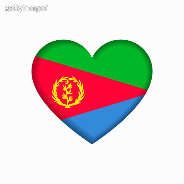 Eritrean flag heart-shaped sign. Vector illustration. (1714860147) 일러스트, 무료 일러스트, 아이콘, 무료 아이콘 ...