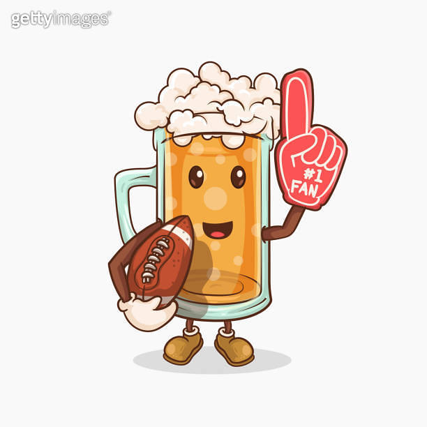 number one face american ffotball of beer glass with kawaii cute face ... number one face american ffotball of beer glass with kawaii cute face ...