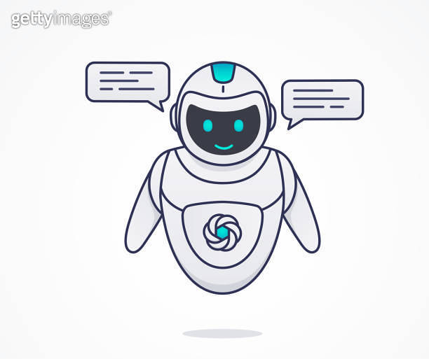 Digital Chat Bot Robot Assistant For Customer Support Concept Of Virtual Conversation