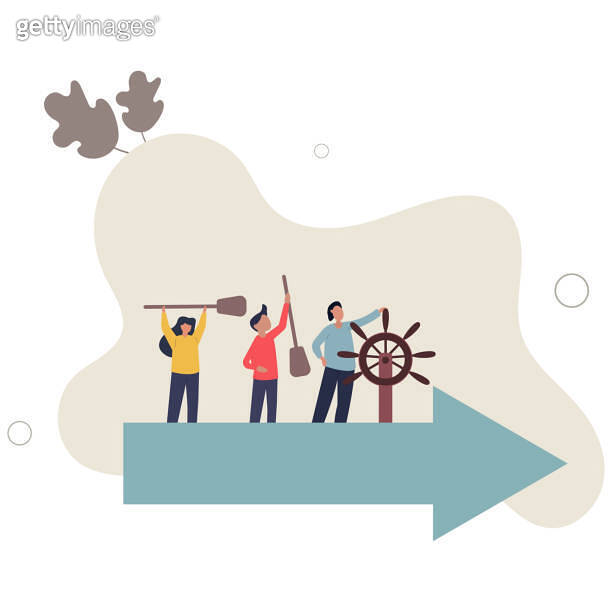 Leadership to lead team to the right direction, employee teamwork to help success, manager to ...