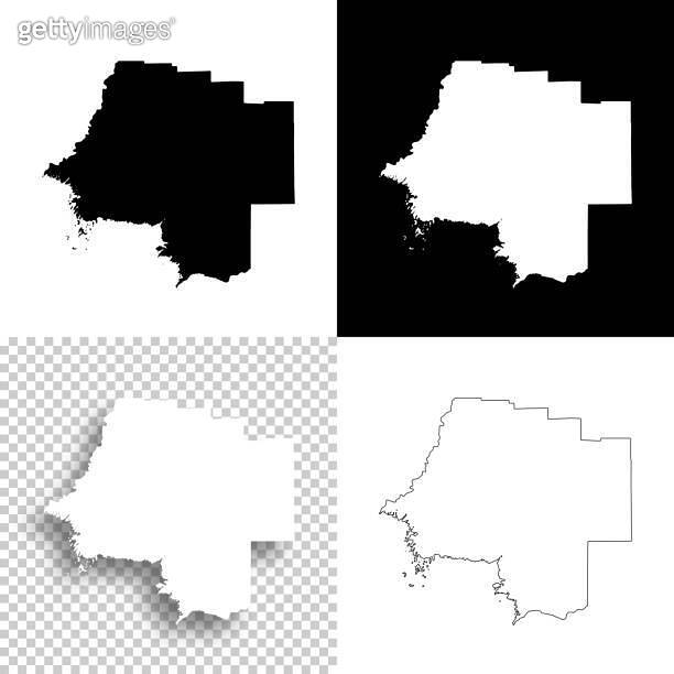 Levy County Florida Maps For Design Blank White And Black 9211