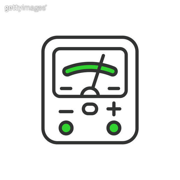 Voltmeter, in line design, green. Voltmeter, Voltage, Meter, Measurement, Instrument, Electrical ...