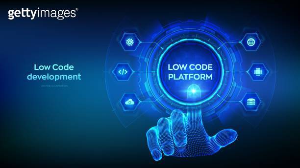 Low Code Platform And No Code Development Technology Concept Lcdp And Ncdp Software
