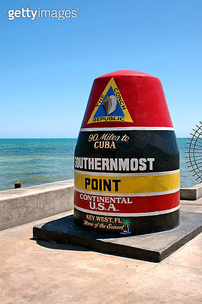 USA Southernmost Point Monument and Key West Tourist Attraction ...