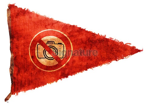 Restricted photography pennant 이미지 (172395887) - 게티이미지뱅크