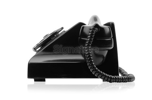 Vintage Phone Profile with Path 이미지 (172317941) - 게티이미지뱅크