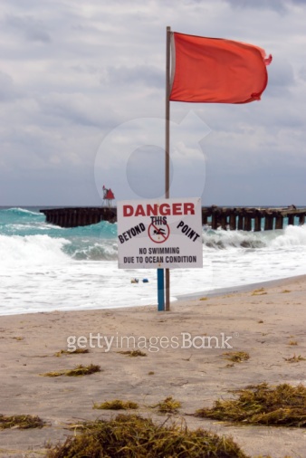 Warning Flag (Vertical) 이미지 (94745643) - 게티이미지뱅크