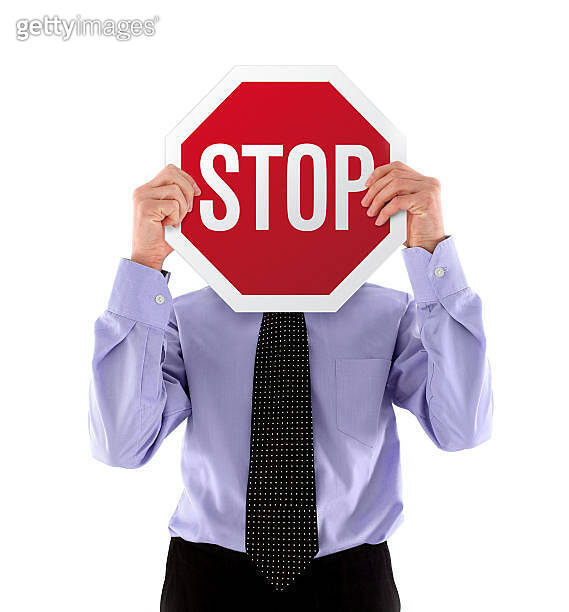 Man Holding Stop Sign 이미지 (172806075) - 게티이미지뱅크