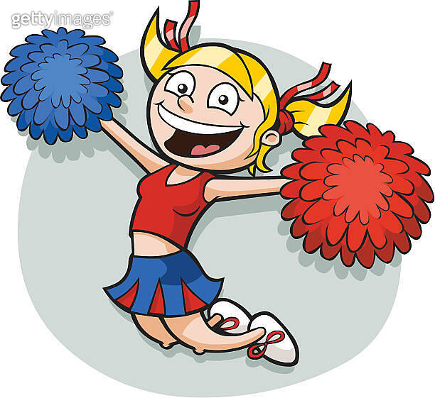 Cartoon Cheerleader (164552526) - 게티이미지뱅크
