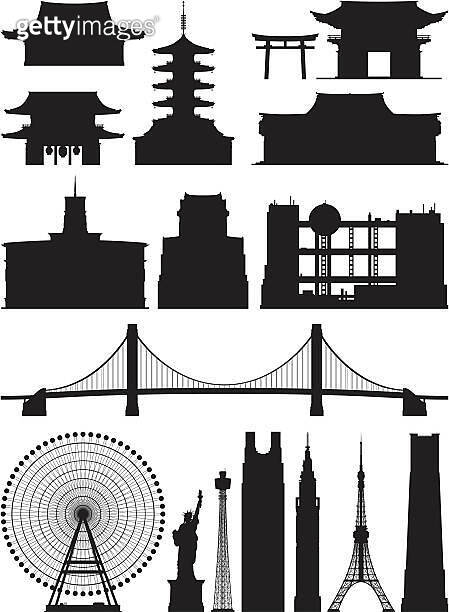 Incredibly Detailed Tokyo Buildings 이미지 (165656394) - 게티이미지뱅크