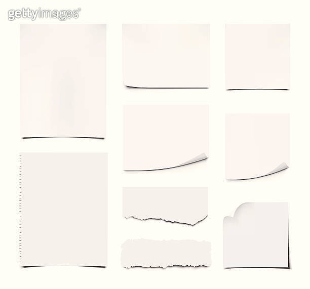 Blank Notes and Papers (158423651) - 게티이미지뱅크