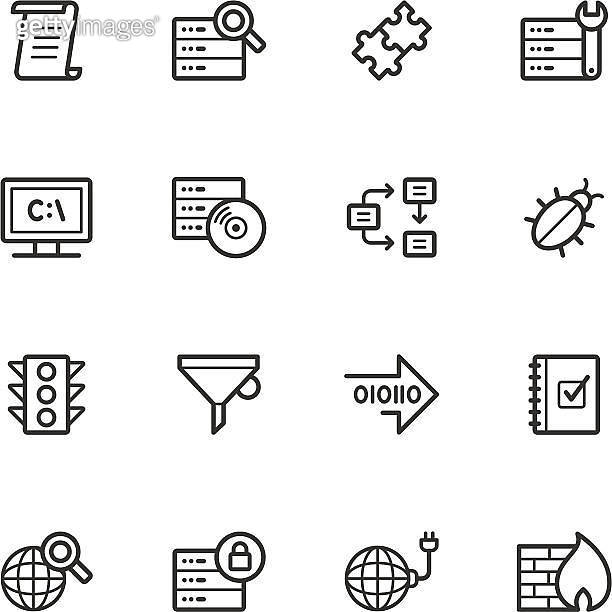 Database and Programming Icons 이미지 (164542438) - 게티이미지뱅크