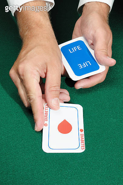 Diabetes card dealt in life (186803884) - 게티이미지뱅크