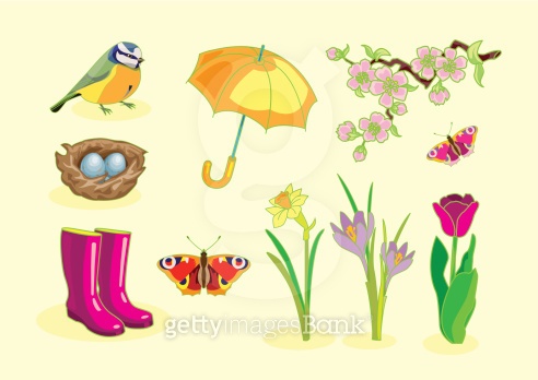 Spring Symbols 이미지 (153793529) - 게티이미지뱅크