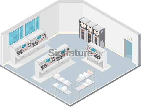 Control Room with retro computers 이미지 (165765690) - 게티이미지뱅크