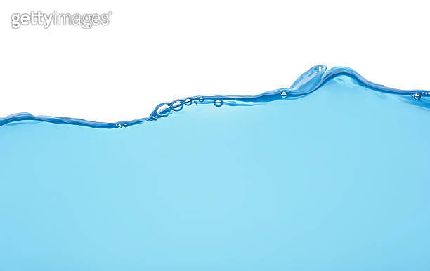 Front view of isolated water wave 이미지 (134080966) - 게티이미지뱅크