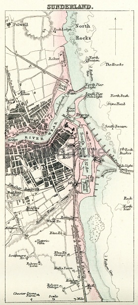 Map of Sunderland 이미지 (186807971) - 게티이미지뱅크