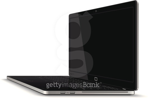 Laptop Right Side View 이미지 (164476597) - 게티이미지뱅크