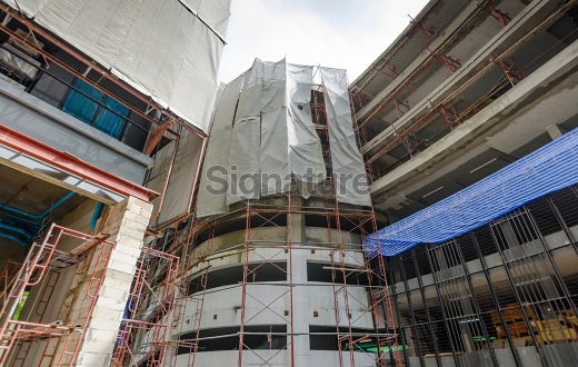 Structure of precast building in construction 이미지 (174899271) - 게티이미지뱅크