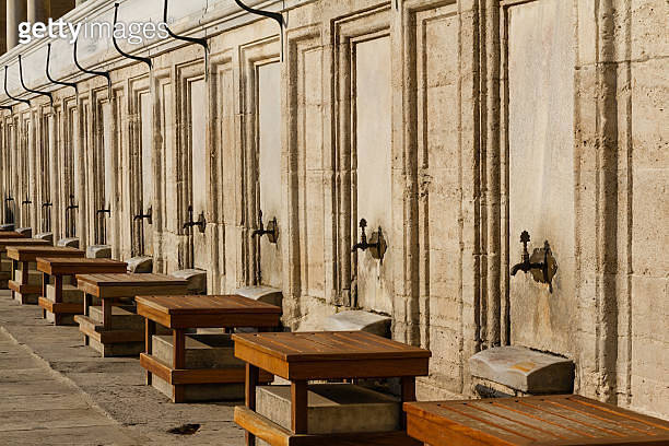 Washing place outside the Suleymaniye mosque in Istanbul (174905324 ...