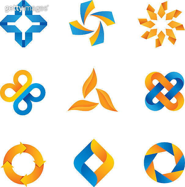Cool loop logos and icons 이미지 (472337847) - 게티이미지뱅크