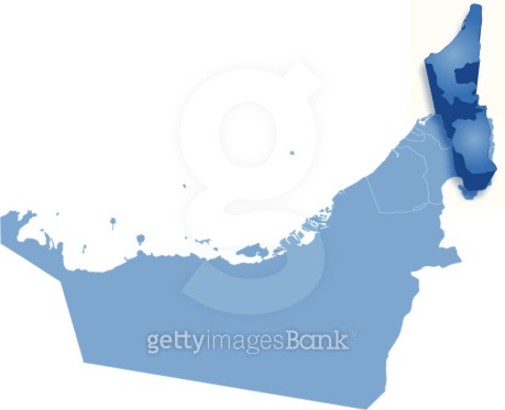 Map of United Arab Emirates where Ras al -Khaimah, pulled (462053391 ...