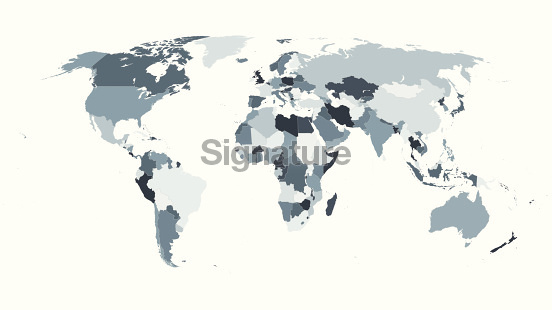 Global Map - Individual Countries of the World 이미지 (165488495) - 게티이미지뱅크
