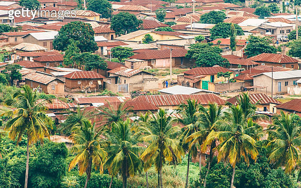 African town. 이미지 (172464397) - 게티이미지뱅크