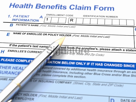 Health Benefits Claim Form 이미지 (172443194) - 게티이미지뱅크
